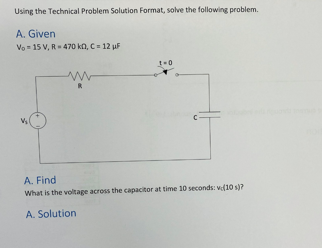 Solved Using the Technical Problem Solution Format, solve | Chegg.com