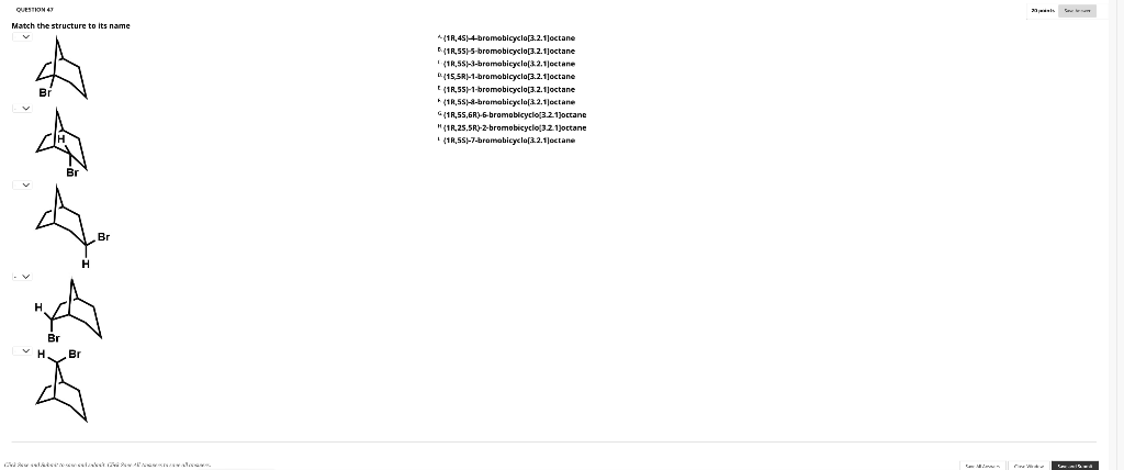 Solved Match the structure to its name A-\{1R, | Chegg.com