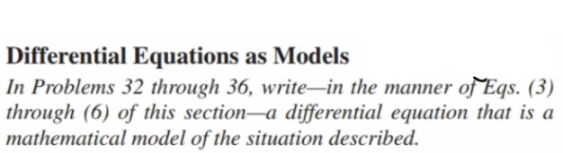 Solved Differential Equations as Models In Problems 32 | Chegg.com