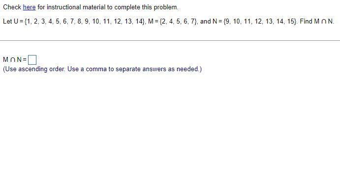 Solved Check here for instructional material to complete | Chegg.com