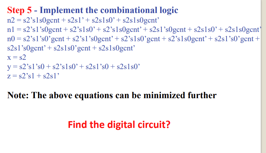 Solved Step 4 - Fill in the truth tableStep 5 - Implement | Chegg.com Solved Step 4 - Fill in the truth tableStep 5 - Implement | Chegg.com