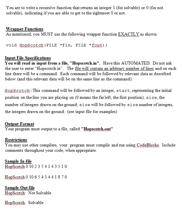 Solved Objective Solve using a recursive function You will | Chegg.com