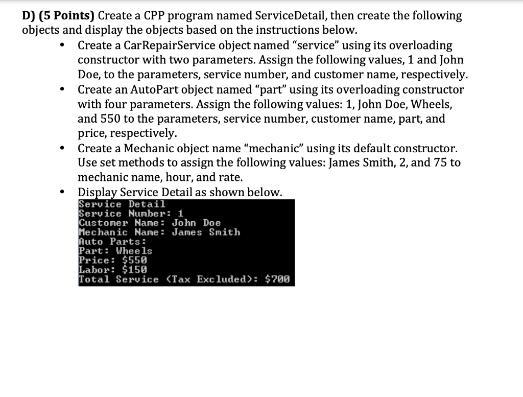 Solved C++ CODE. Please follow all steps for A B C and D and | Chegg.com