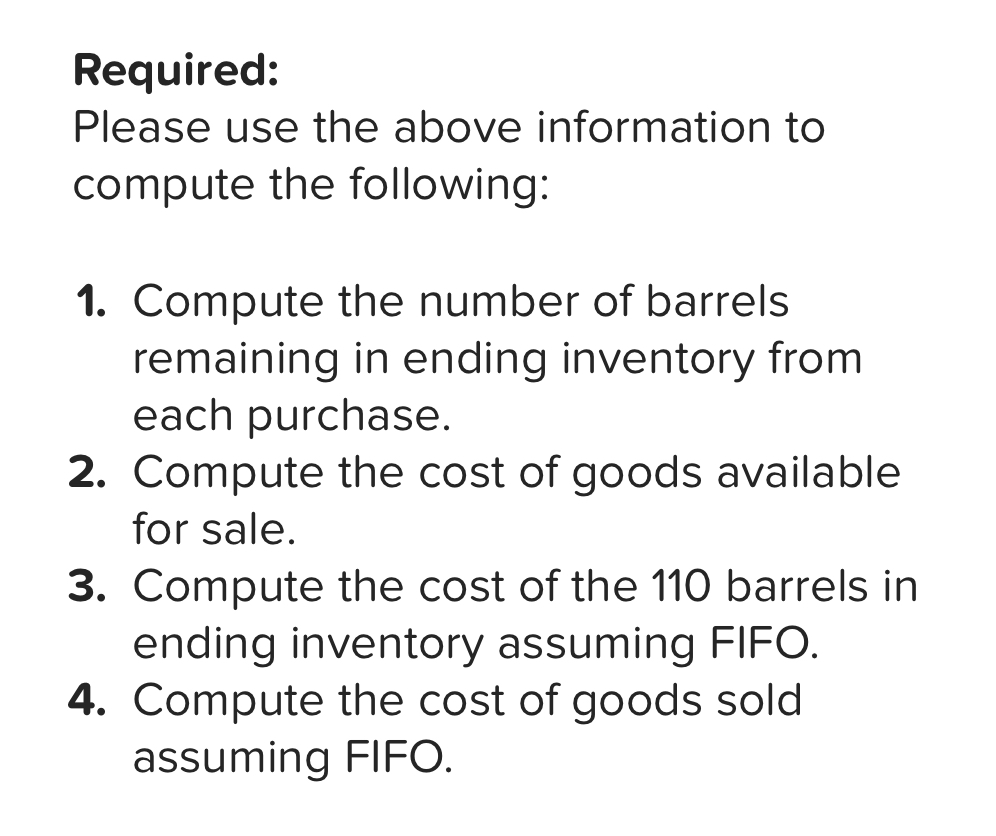 Solved 3 Required: Please use the above information to | Chegg.com