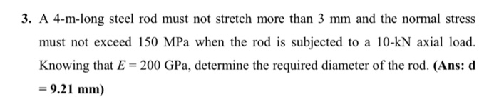 Solved 2. Two gage marks are placed exactly 250 mm apart on | Chegg.com