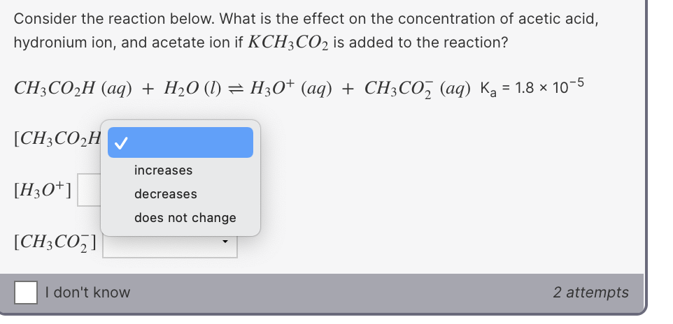 Solved Consider the reaction below. What is the effect on | Chegg.com