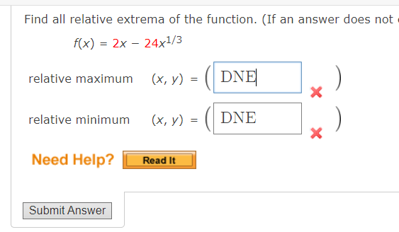 Solved Find all relative extrema of the function. (If an | Chegg.com
