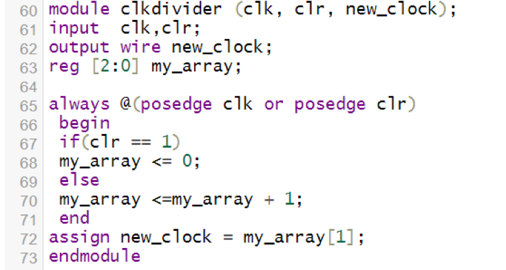 Solved 2 4. 1 module controller (cik,clr,lights); input | Chegg.com