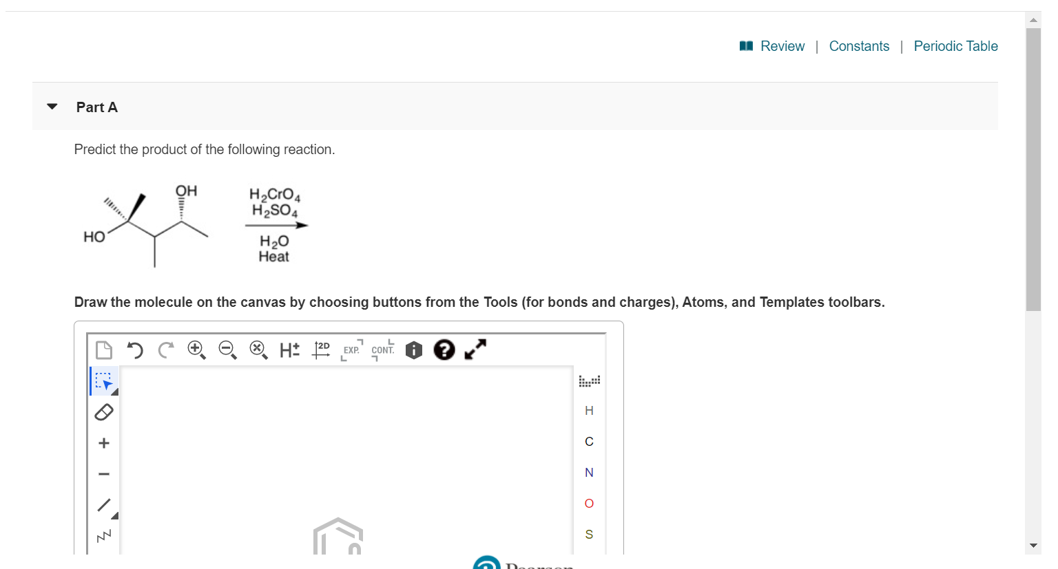 Solved A Review | Constants | Periodic Table Part A Predict | Chegg.com
