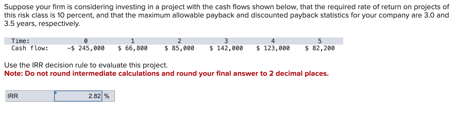 Solved Suppose your firm is considering investing in a | Chegg.com