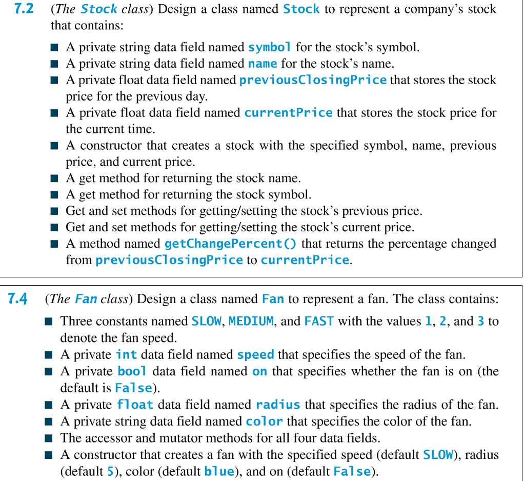 Solved 7.2 (The Stock class) Design a class named Stock to | Chegg.com