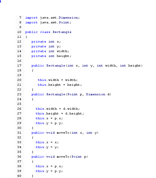 Solved 7 import java.awt. Dimension; import java.awt. Point; | Chegg.com