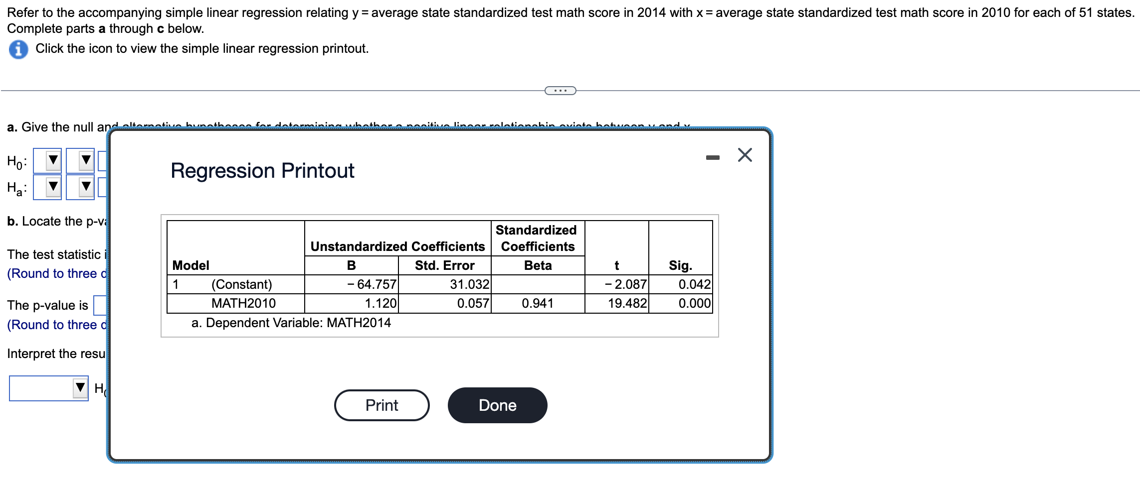 Solved Complete parts a through c below. Click the icon to | Chegg.com