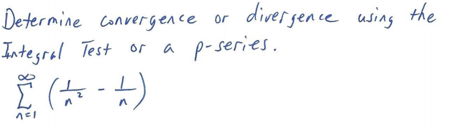 Solved or А a Determine convergence or divergence using the | Chegg.com