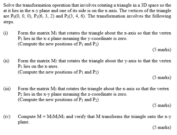 Solved Hi please help me solve this Matrix question. Do show | Chegg.com