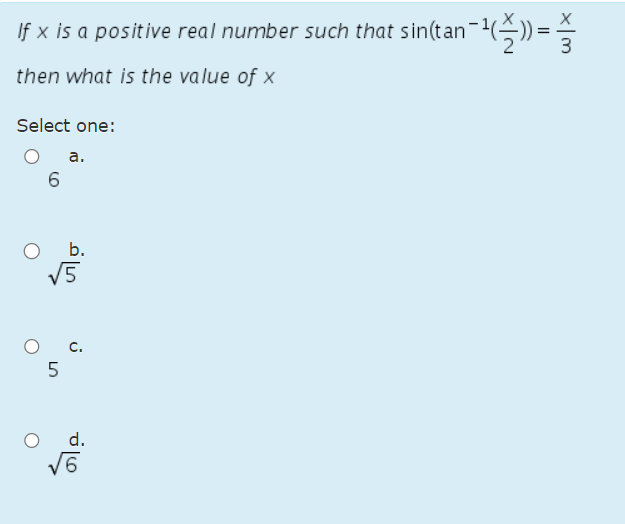 Solved If x ﻿is a positive real number such that | Chegg.com