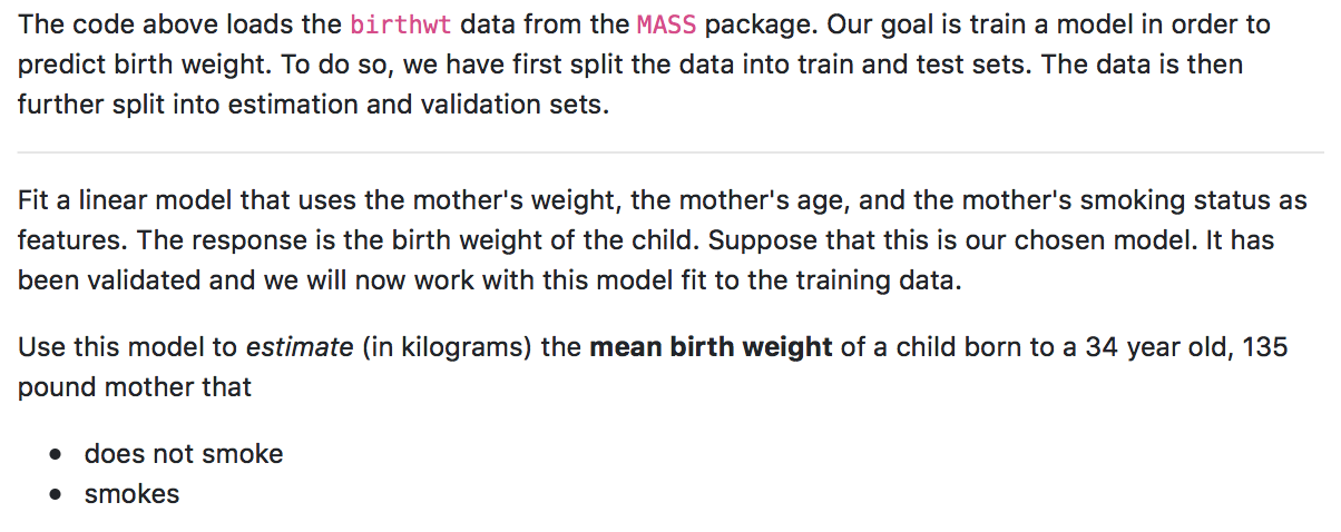 Solved # load packages library("tidyverse") # set seed | Chegg.com