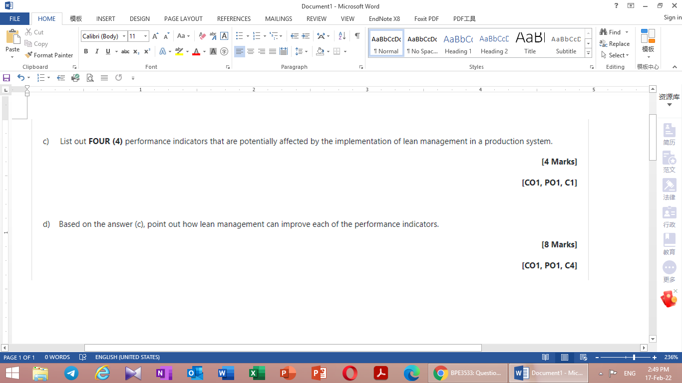 Solved W] w Document1 - Microsoft Word ?同 FILE HOME 模板 | Chegg.com