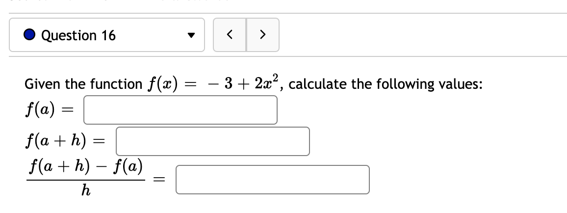 Solved Question 16 – 3 + 2x², calculate the following | Chegg.com
