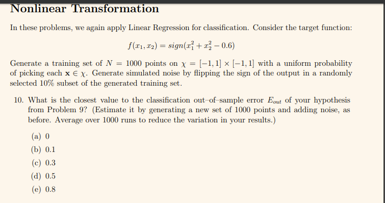 Nonlinear Transformation In these problems, we again | Chegg.com