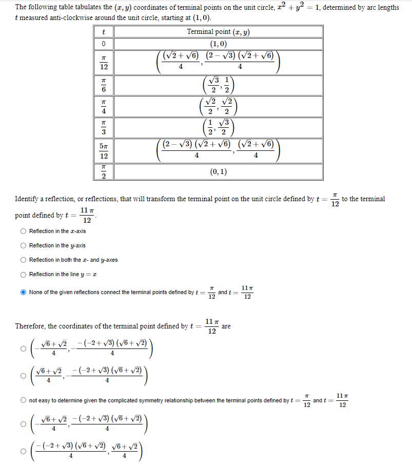Solved 4 4 The following table tabulates the (I, y) | Chegg.com