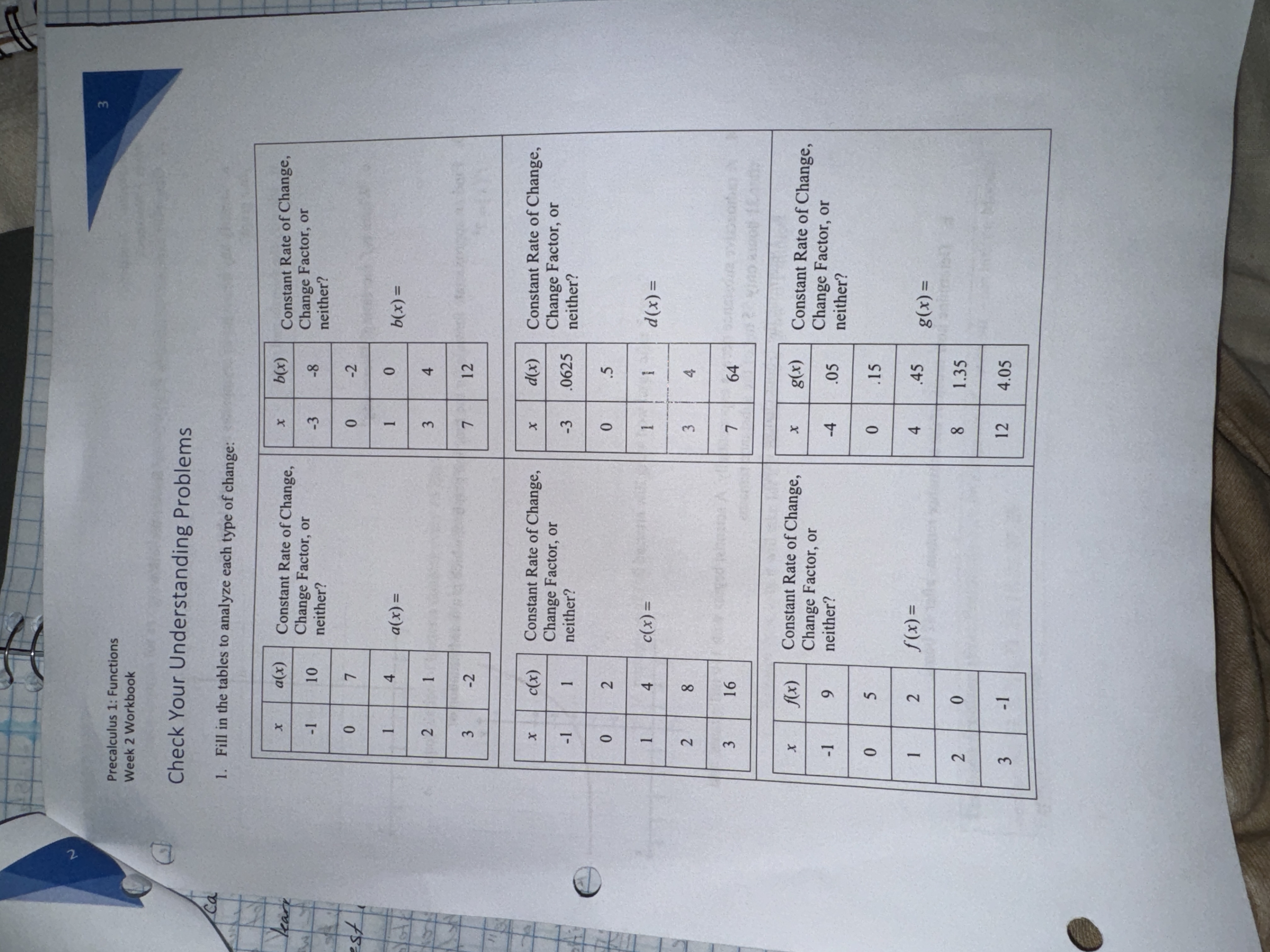 Solved Week 2 ﻿WorkbookCheck Your Understanding Problems1. | Chegg.com