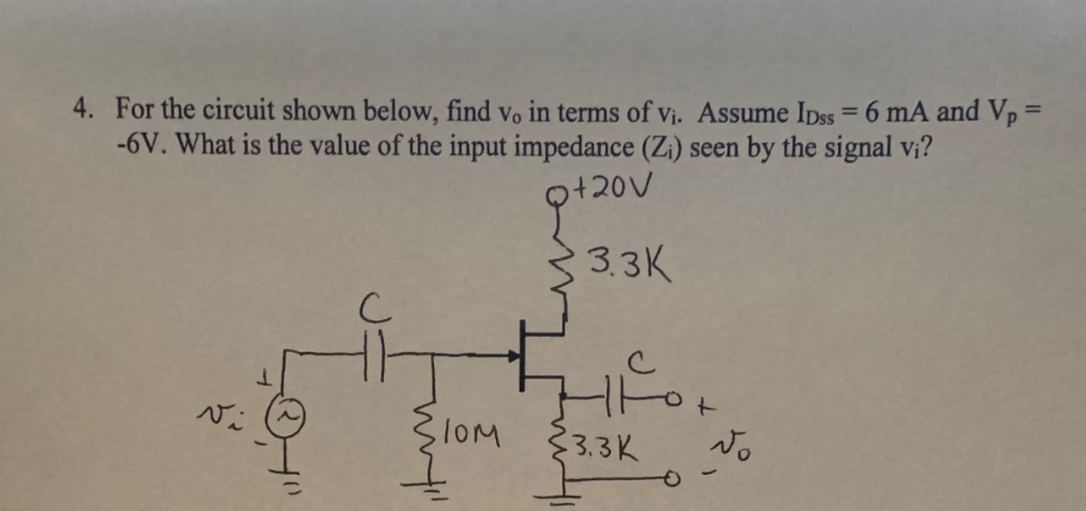 Solved 4. For the circuit shown below, find vo in terms of | Chegg.com