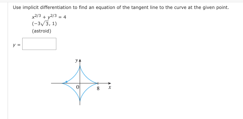 Solved Use implicit differentiation to find an equation of | Chegg.com