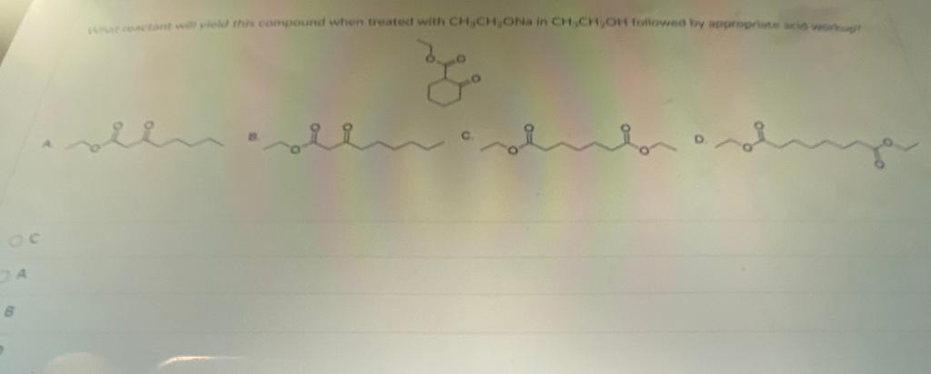 Solved art rectant vie compound when treated with CHCHON in | Chegg.com