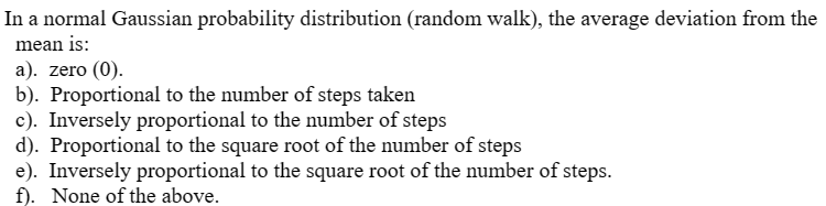 Solved In a normal Gaussian probability distribution (random | Chegg.com