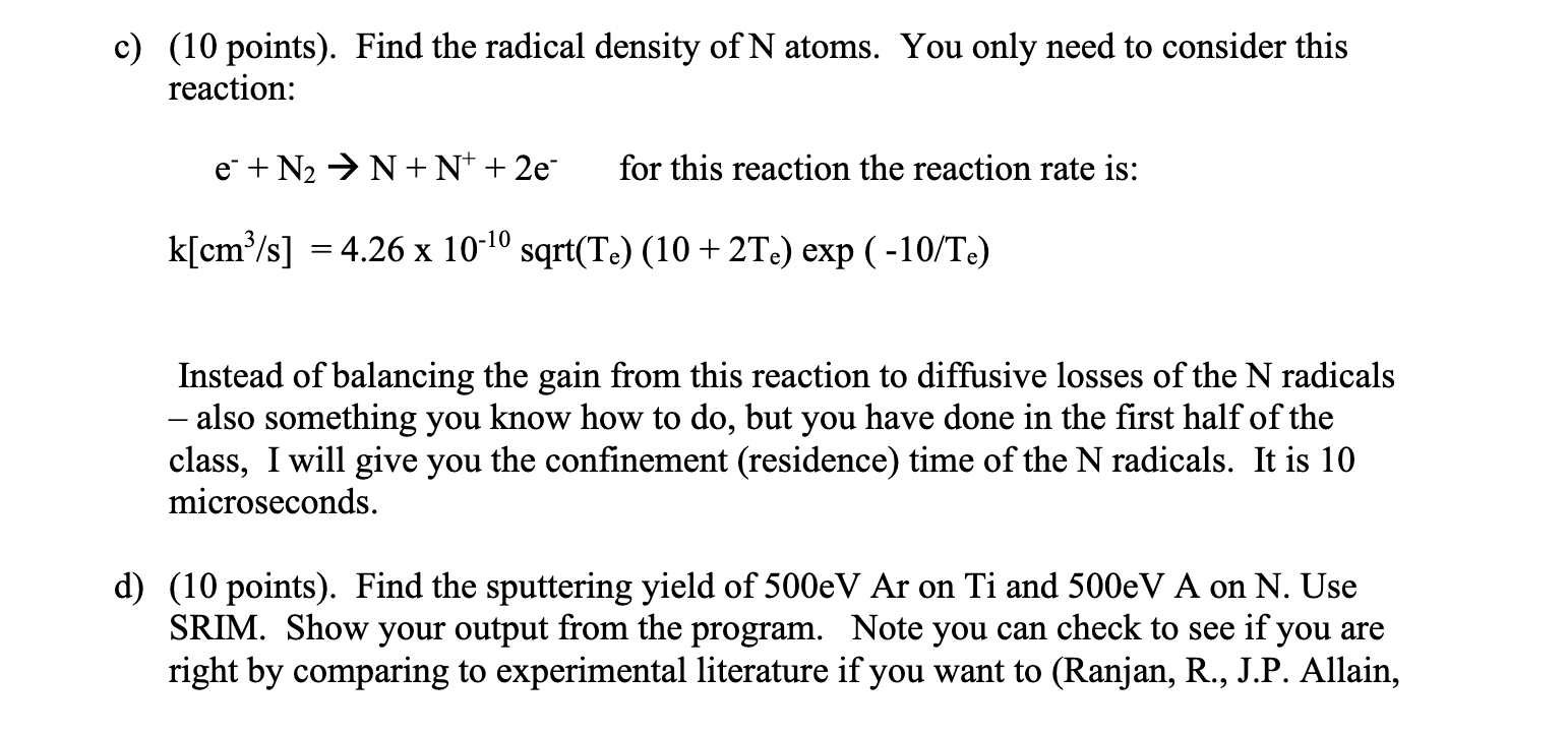 Solved This assignment is about Reactive Sputtering, but it | Chegg.com