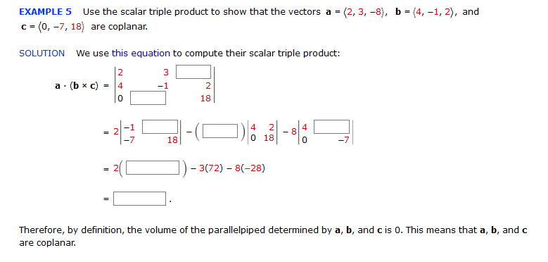 Solved EXAMPLE 5 Use the scalar triple product to show that | Chegg.com