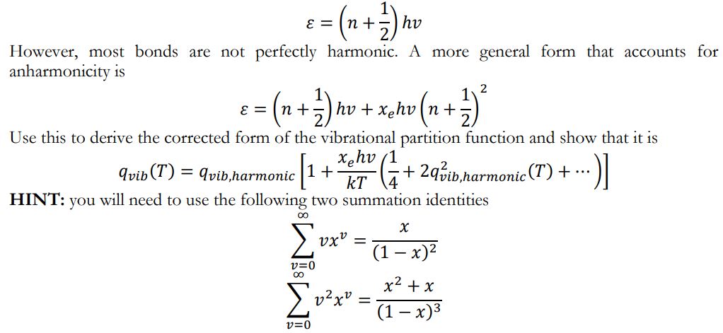 Solved The energy levels of a harmonic oscillator to be used | Chegg.com