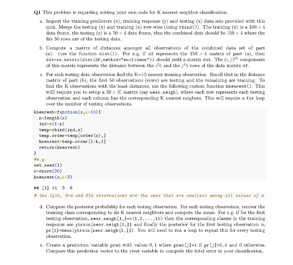 R Studio, please help me solve, I've pasted the .csv | Chegg.com