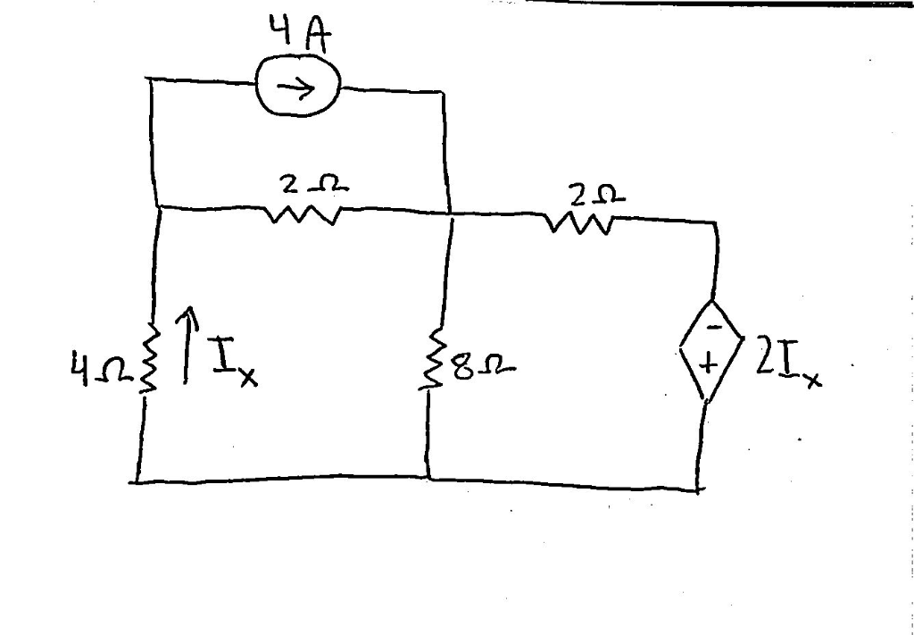 Solved In the following circuit, determine Ix using Nodal | Chegg.com