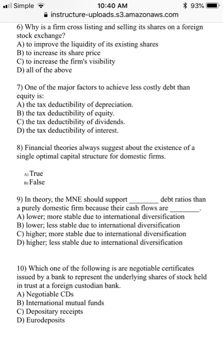 Solved 93% 10:40 AM a instructure-uploads.s3.amazonaws.com | Chegg.com