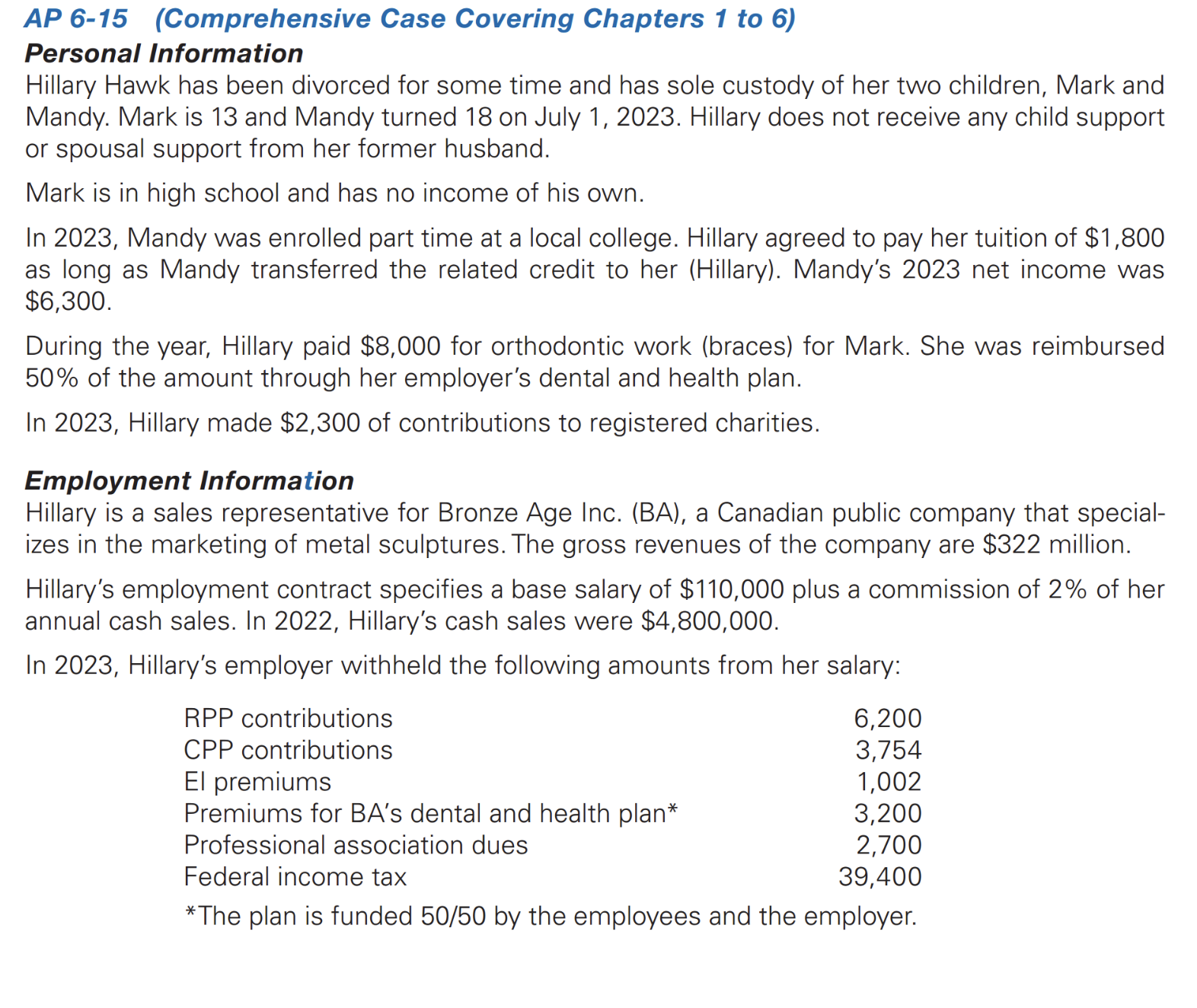 Solved Hillary is covered by BA's group term life insurance. | Chegg.com