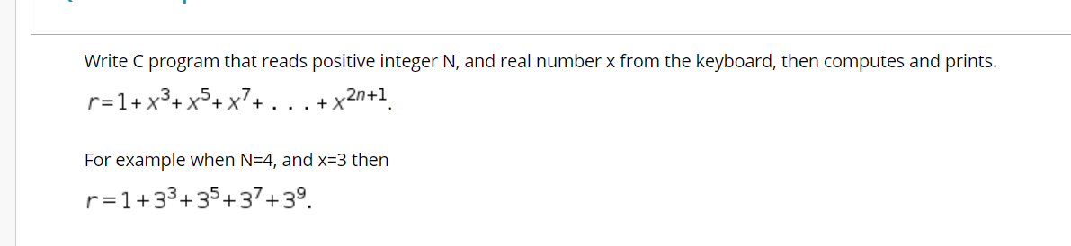 Solved Write C program that reads positive integer N, and | Chegg.com