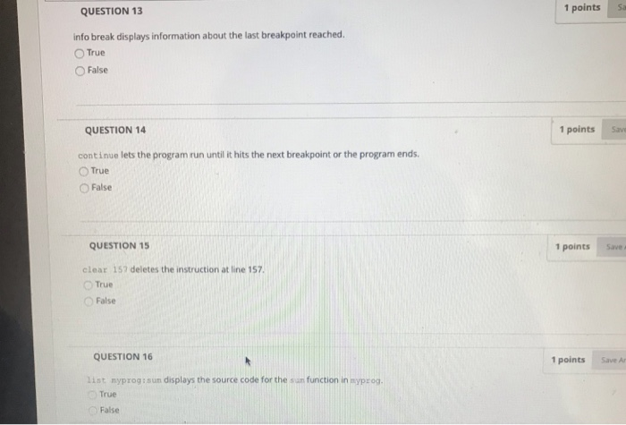 Solved 1 points Save Answ QUESTION print x+5 will print 5 | Chegg.com