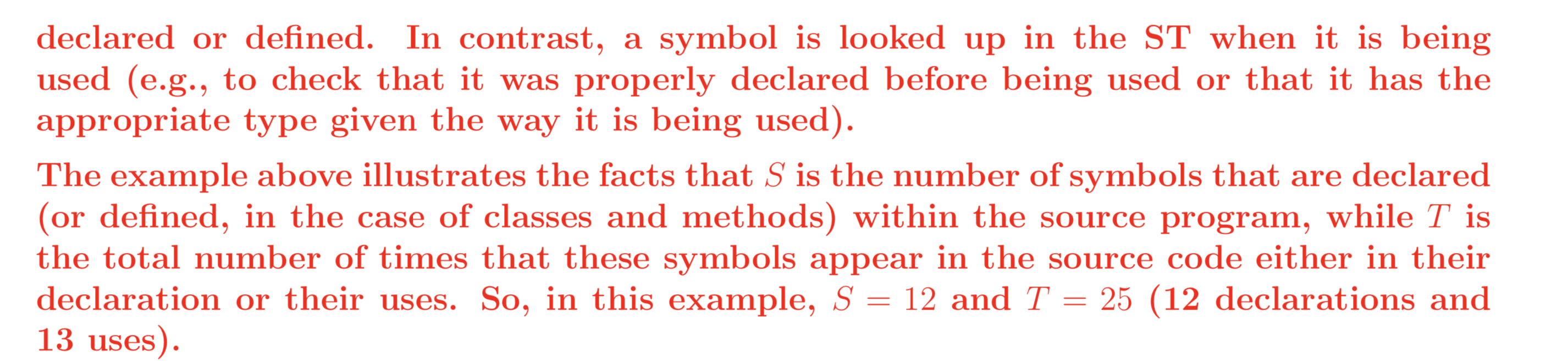 The symbol table algorithms for a compiler are | Chegg.com