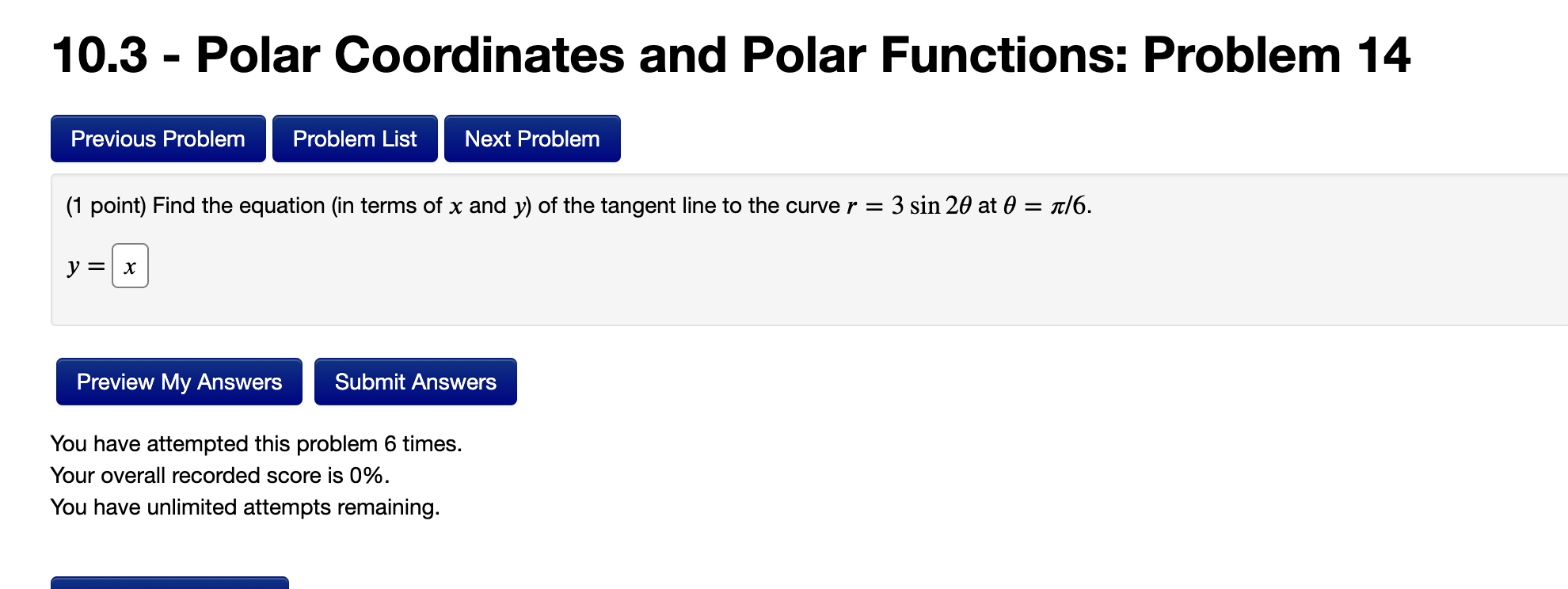 Solved 10.3 - Polar Coordinates and Polar Functions: Problem | Chegg.com