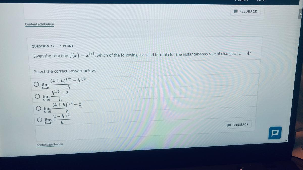 Solved Given the function f(x)=x^1/2, which of the following | Chegg.com