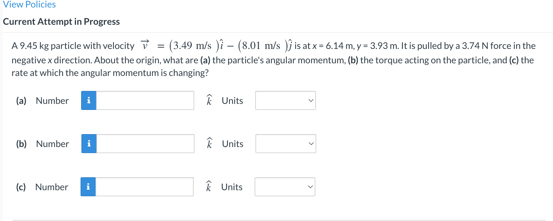 Solved View Policies Current Attempt in Progress = a A 9.45 | Chegg.com