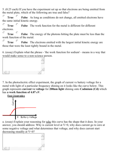 Solved The following table of work functions for metals may | Chegg.com
