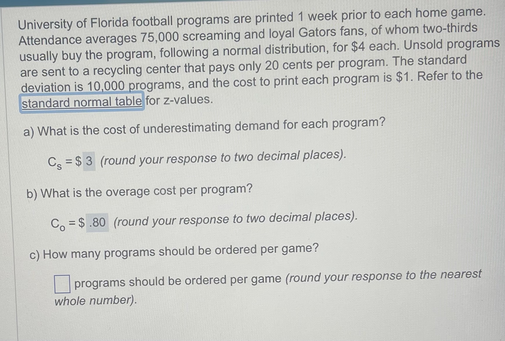 Solved University of Florida football programs are printed 1 | Chegg.com
