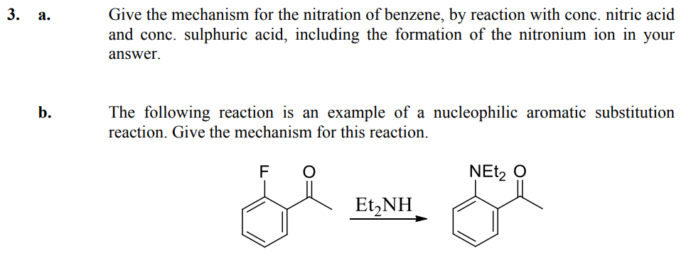 Solved Give the mechanism for the nitration of benzene, by | Chegg.com