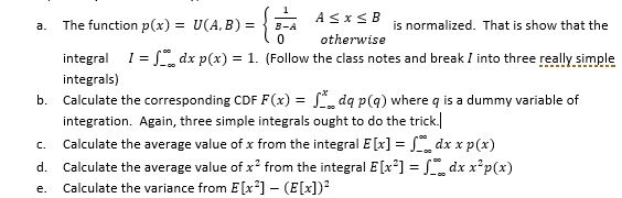 Solved 1. Consider the uniform distribution over the | Chegg.com