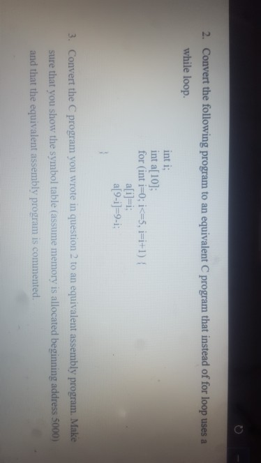 Solved 2 Convert The Following Program To An Equivalent C 