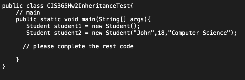 Solved Given Human class (Human.java) , please write | Chegg.com