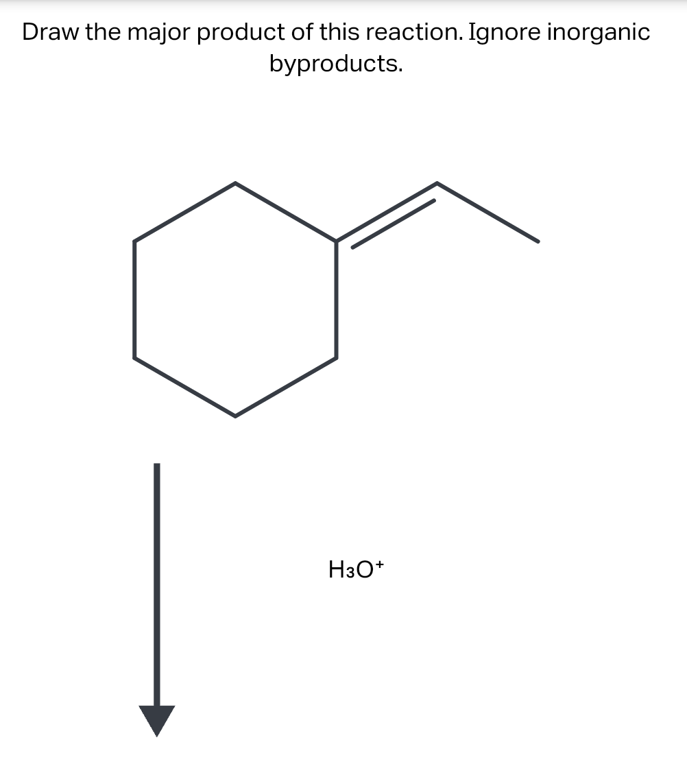 Solved Draw the major product of this reaction. Ignore | Chegg.com